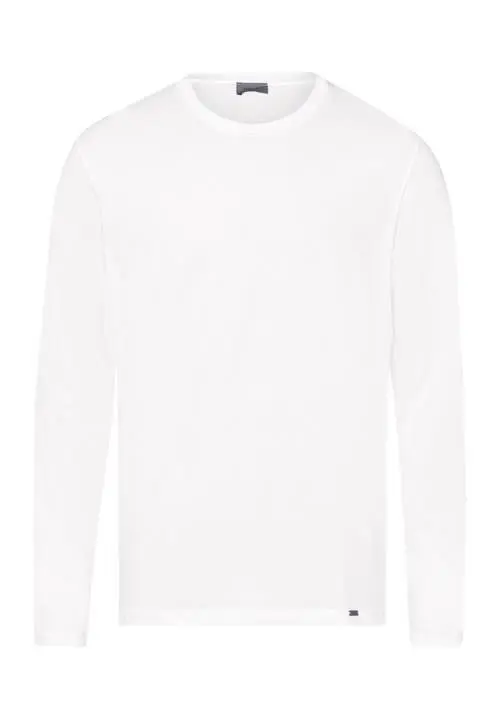 Hanro Living Cotton Crew Neck Top - White
