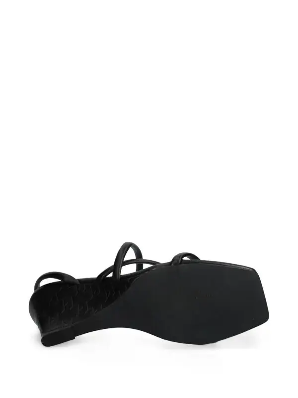 Karl Lagerfeld Leather Strappy Sandals