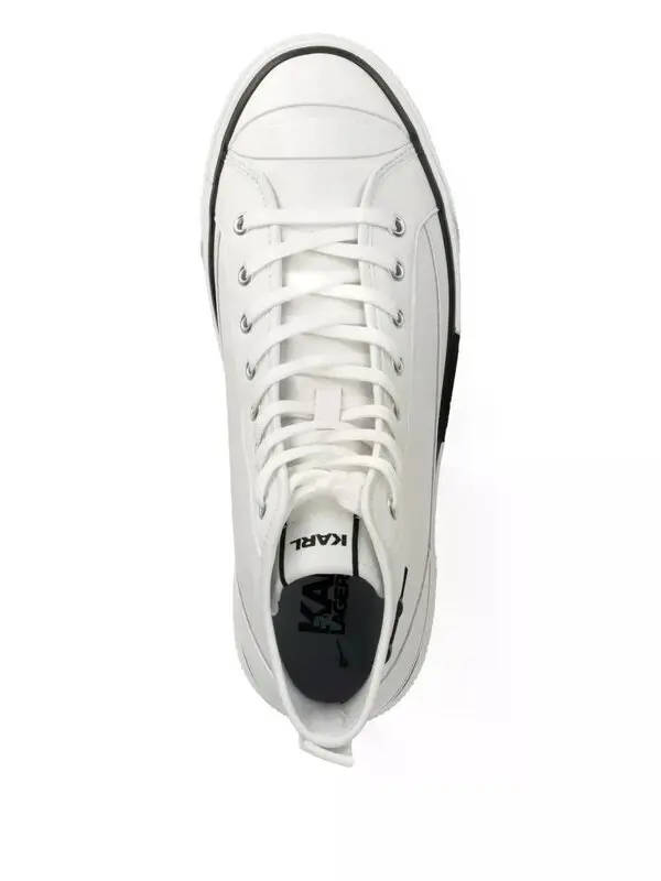 Karl Lagerfeld Leather High-top Sneakers