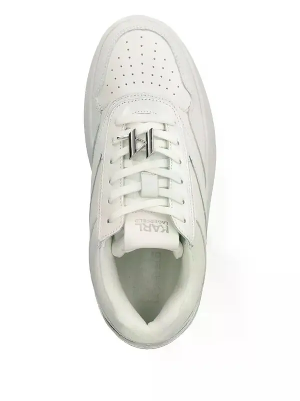 Karl Lagerfeld Leather Sneakers - White