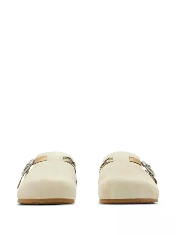 Burberry Urchin Clogs - White