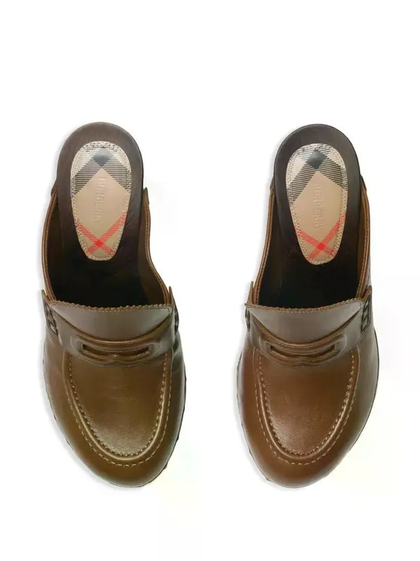 Burberry 111mm Potter Mules - Brown