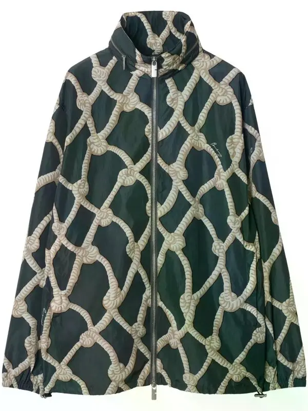 Burberry Knot-print Bomber Jacket - Blue