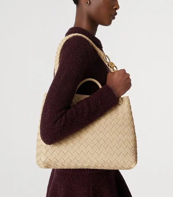 Bottega Veneta Medium Andiamo Shoulder Bag - Neutral