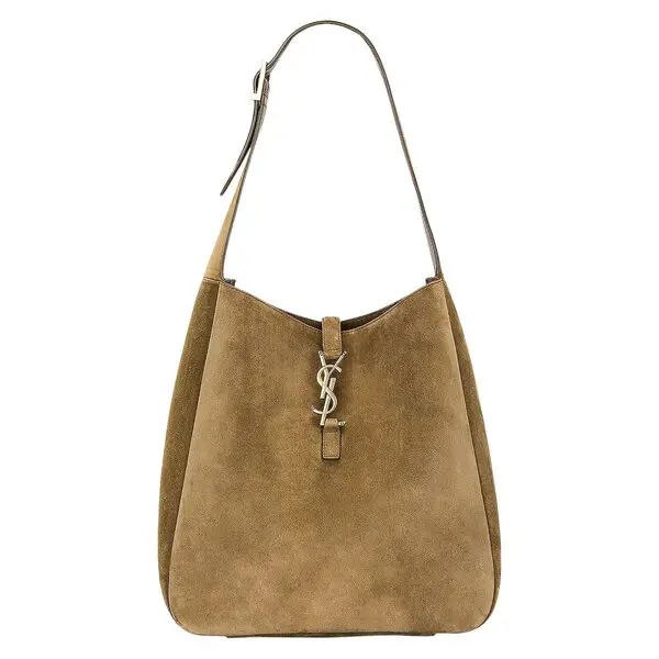 Saint Laurent Large Le 5 À 7 Suede Shoulder Bag - Brown