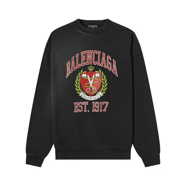 Balenciaga College Logo Crewneck