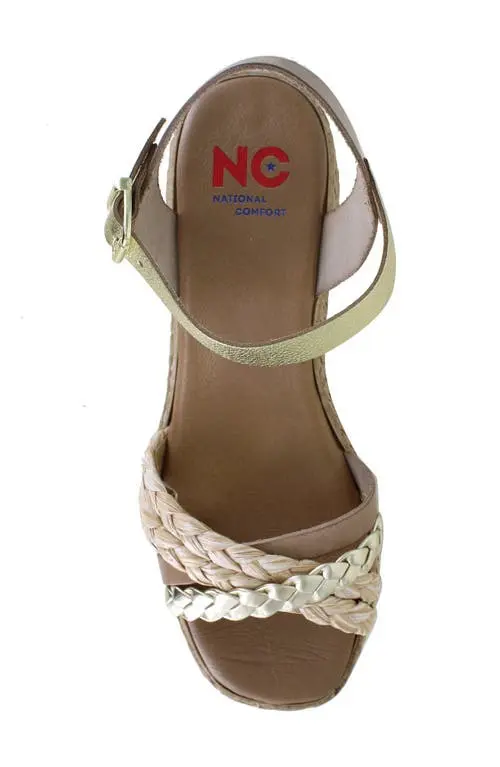NATIONAL COMFORT Platform Wedge Sandal