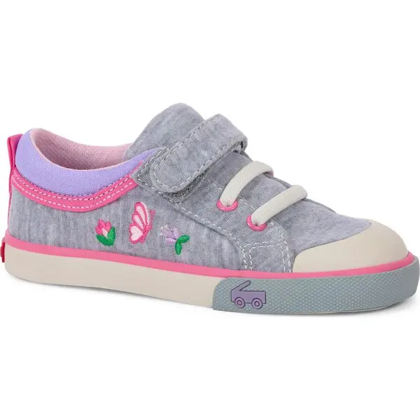 See Kai Run Kristin Sneaker - Gray Jersey/garden