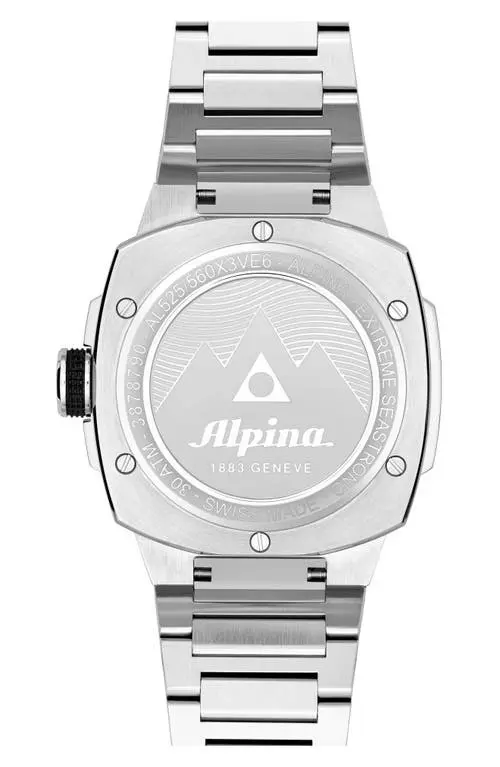 ALPINA Seastrong Diver Extreme Bracelet Automatic Gmt Watch - Silver-tone