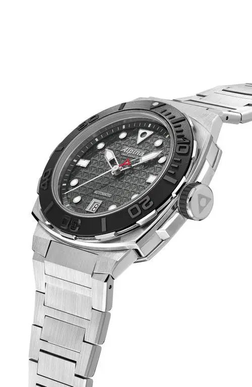 ALPINA Seastrong Diver Extreme Bracelet Automatic Gmt Watch - Silver-tone