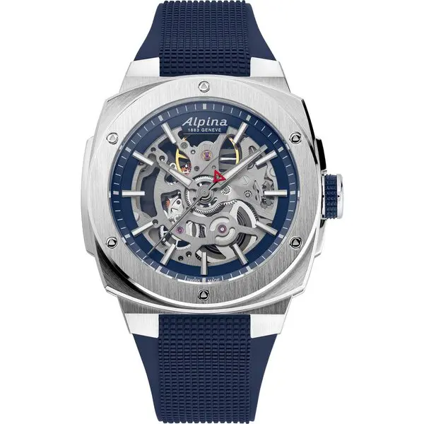 ALPINA Alpiner Extreme Skeleton Automatic Strap Watch - Silverone