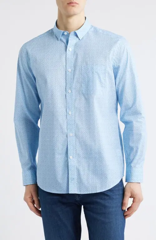 Johnston & Murphy Diamond Print Button-up Shirt