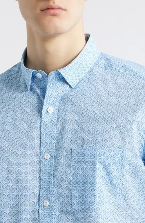 Johnston & Murphy Diamond Print Button-up Shirt