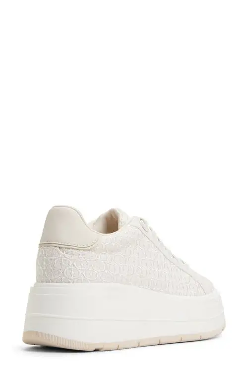 Aldo Garelia Embroidered Platform Sneakers