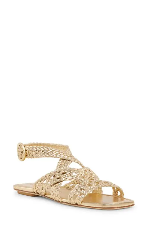 STUART WEITZMAN Thea Braided Sandals - Golden