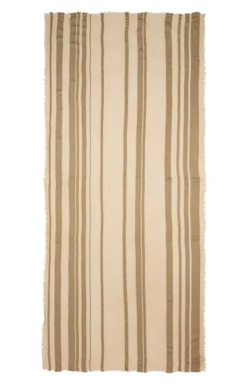 Nordstrom Sheer Stripe Pareo Wrap - Olive Covert