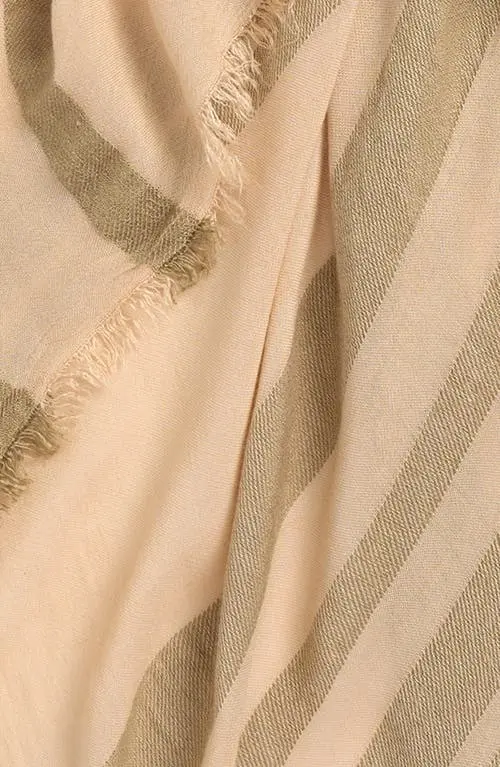 Nordstrom Sheer Stripe Pareo Wrap - Olive Covert