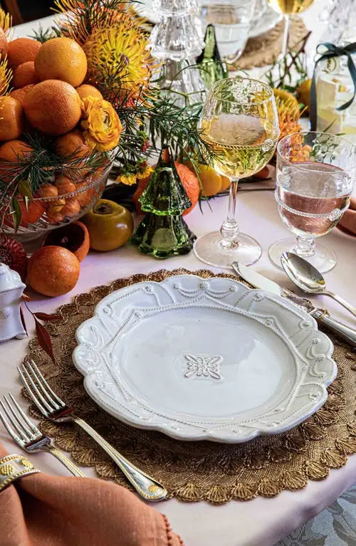 JULISKA Jardins Du Monde Dinner Plate - White