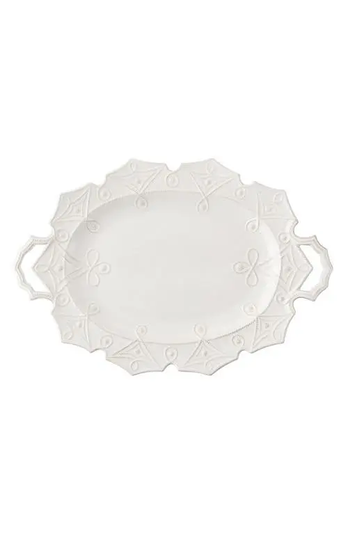 JULISKA Jardins Du Monde Ceramic Turkey Platter - White