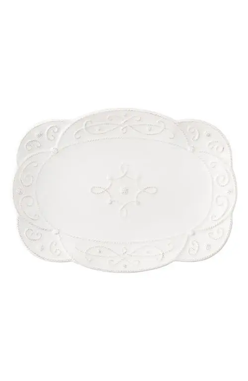 JULISKA Jardins Du Monde Ceramic Platter - Whitewash