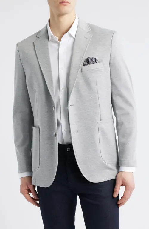 Johnston & Murphy Xc Flex® Heathered Twill Knit Sport Coat - Gray