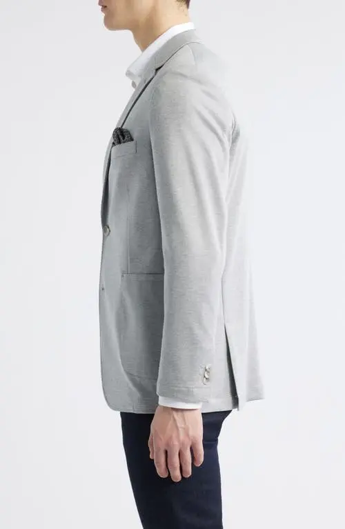 Johnston & Murphy Xc Flex® Heathered Twill Knit Sport Coat - Gray