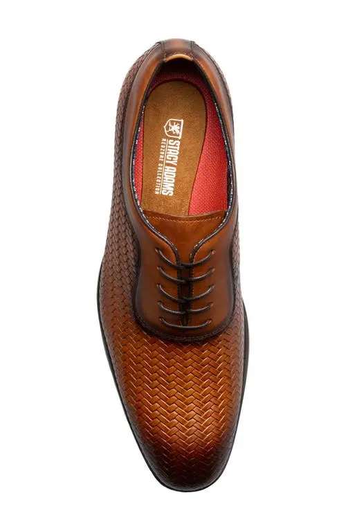 STACY ADAMS Keating Woven Derby - Tan