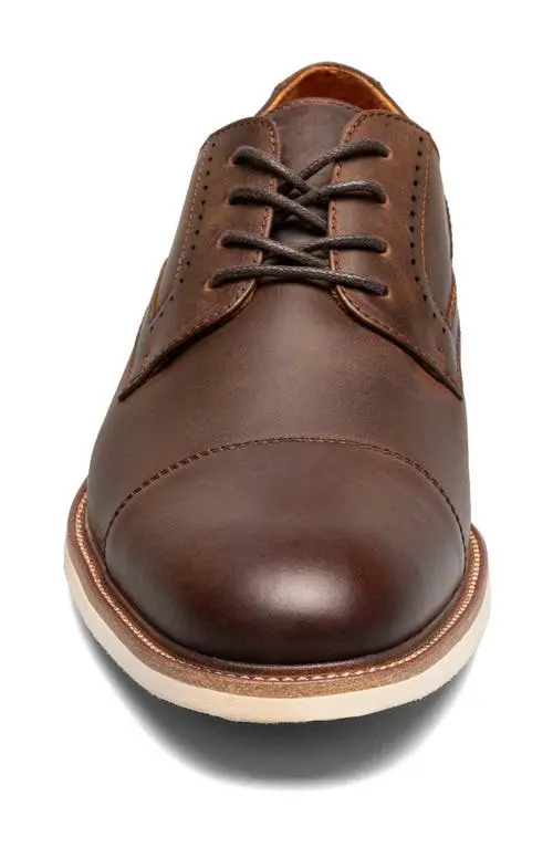 STACY ADAMS Wesbridge Cap Toe Derby - Brown