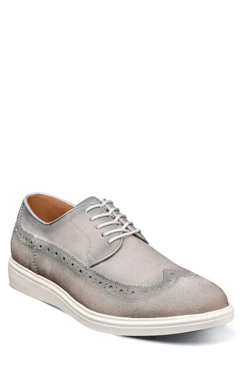 STACY ADAMS Trudell Wingtip Oxford - Light Gray
