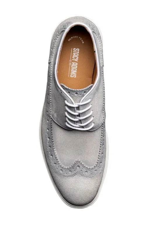 STACY ADAMS Trudell Wingtip Oxford - Light Gray