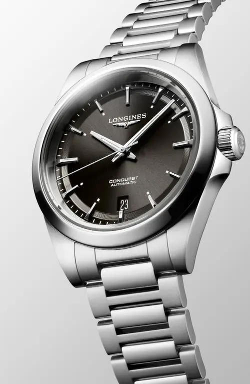 LONGINES Conquest Automatic Bracelet Watch - Black