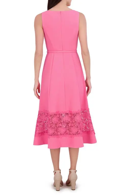 knee length dresses for ladies Guipure Lace Trapeze Dress – Amsale main image 0