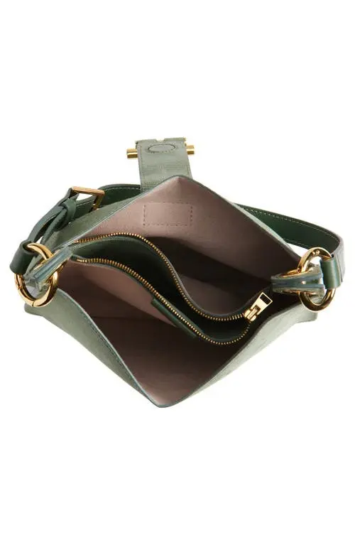 TOM FORD Small Tara Lizard Embossed Top Handle Bag