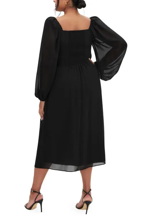 City Chic Orla Mixed Media Dress