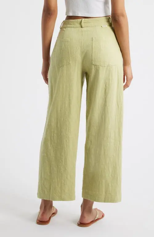 Rip Curl Vacation Crop Wide Leg Cotton Slub Pants
