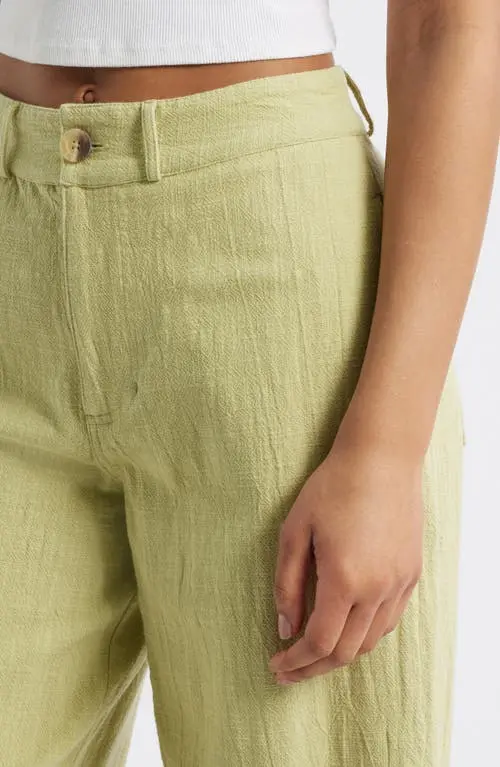 Rip Curl Vacation Crop Wide Leg Cotton Slub Pants