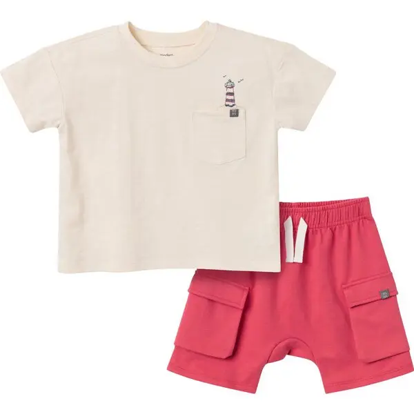 MODERN MOMENTS™ BY GERBER Top And Cargo Shorts Set - Beige
