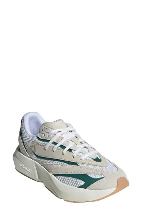 Adidas Lightstrike Sneaker - Off White/ Silver Met/ Green