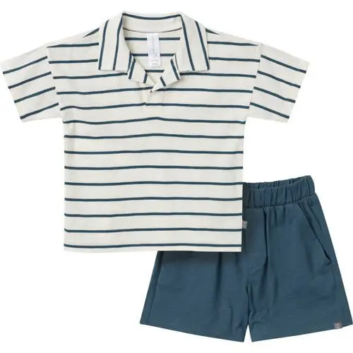 MODERN MOMENTS™ BY GERBER Toddler Shirt And Shorts Set - Ivory Stripe
