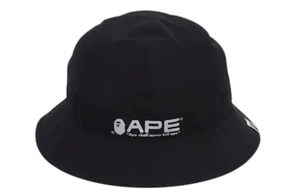 A BATHING APE Gore-tex Logo Bucket Hat