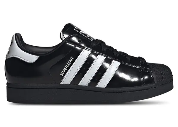 Adidas Superstar Ii Patent Leather Sneakers - Core Black/cloud White