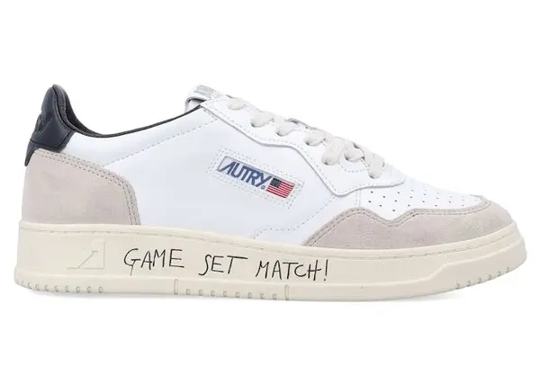 AUTRY Medalist Leather Low Sneakers - White/black