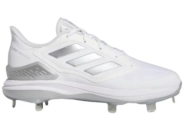 Adidas Adizero Purehustle 3 Cleats - Cloud White/silver Metallic