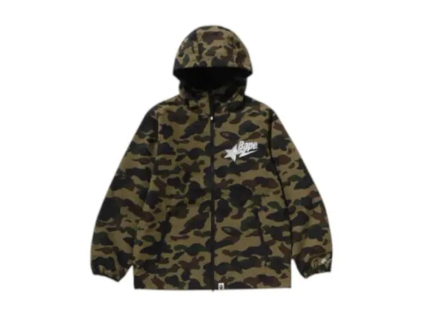 A BATHING APE Windstopper Products Gore-tex Labs 1st Camo Hoodie Jacket - Green