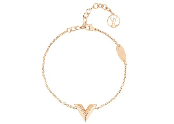LOUIS VUITTON Essential V Bracelet - Rose Gold