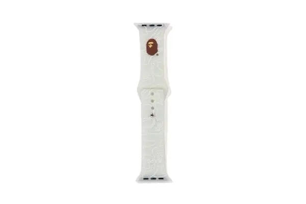 A BATHING APE Watch Band - White
