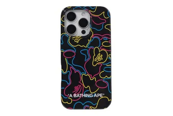 A BATHING APE Neon Camo Iphone 16 Pro Case