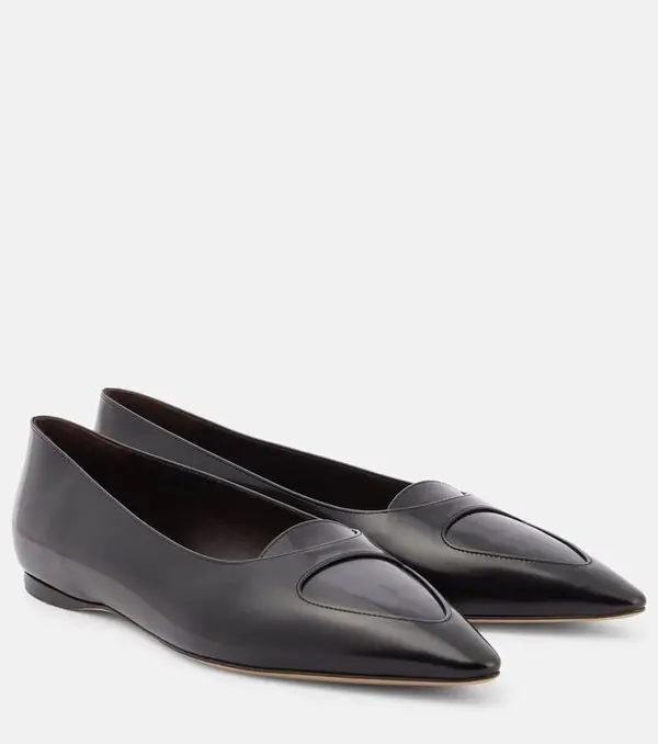 THE ROW Viv Leather Ballet Flats