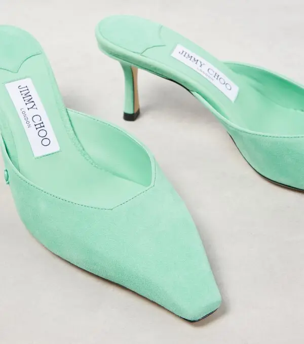 JIMMY CHOO Vivi 65 Suede Mules