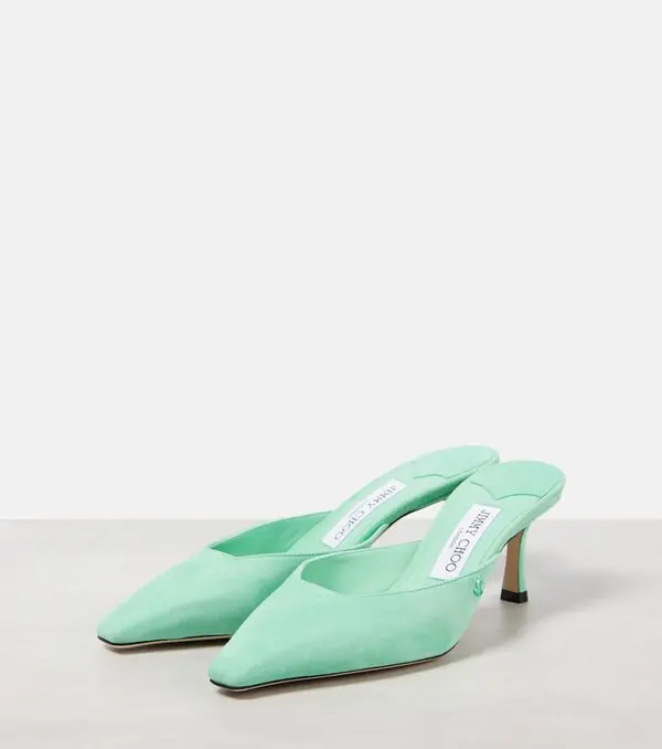 JIMMY CHOO Vivi 65 Suede Mules